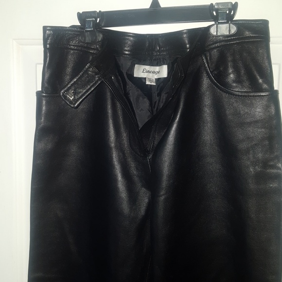 Lineage | Pants & Jumpsuits | Black Leather Pants | Poshmark